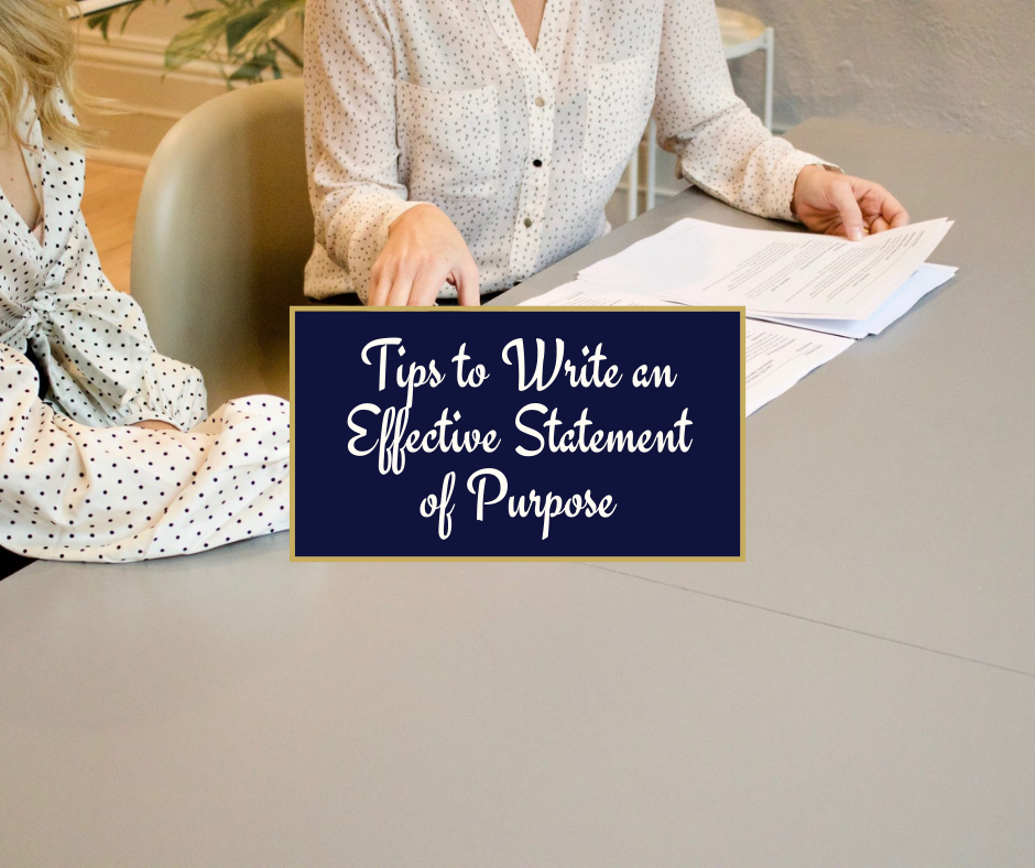 Tips to Write an Effective Statement of Purpose | MTS Blog